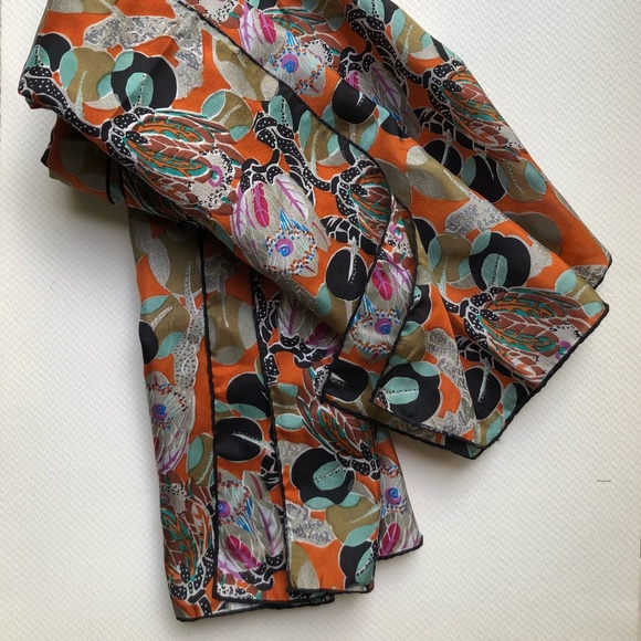 Accessories | Classic Silk Scarf Hand Rolled Edge | Poshmark